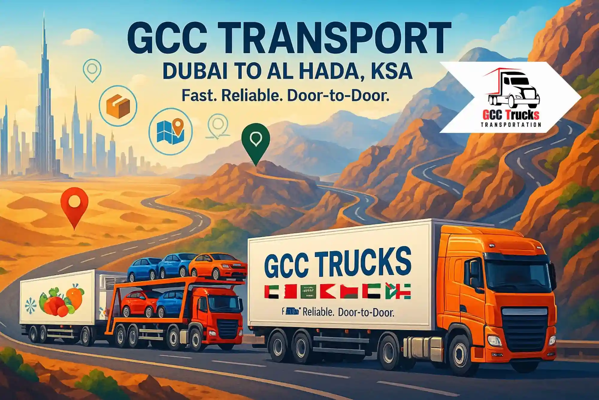 No.1 GCC Transport To Al Hada From Dubai - Reliable