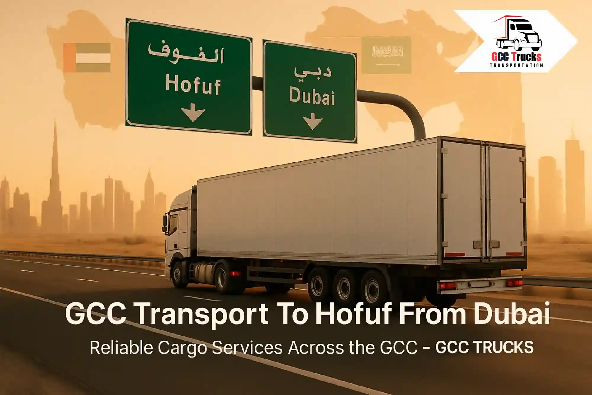 No.1 GCC Transport to Hofuf from Dubai-Reliable